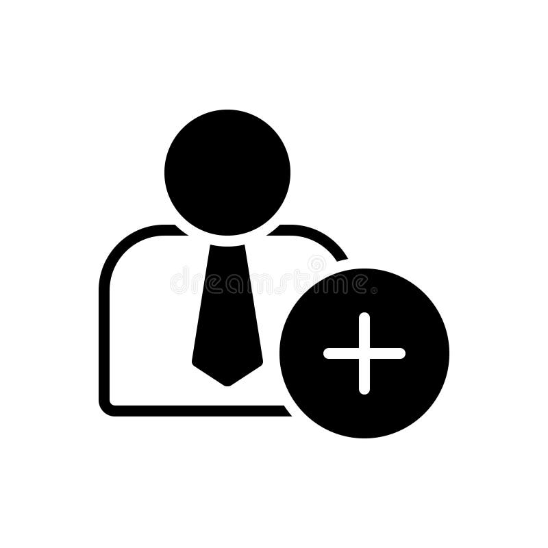 Black Solid Icon for New, Recent and Nowadays Stock Vector ...