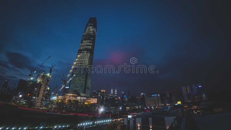 TRX Tun Razak Exchange or Exchange 106 Tower Stock Illustration ...