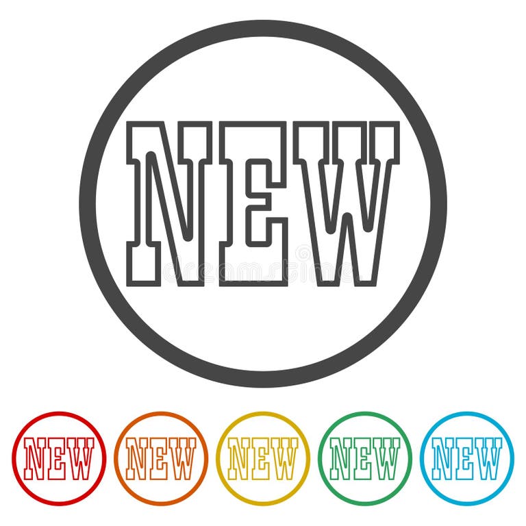 New icons set stock vector. Illustration of long, business - 140347804