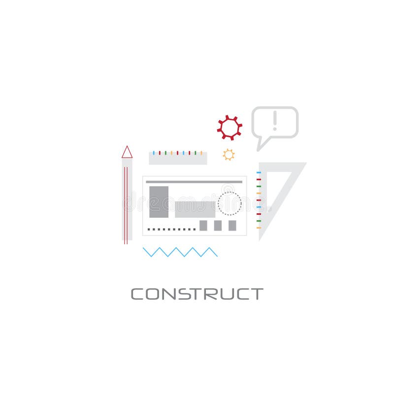 New Idea Inspiration Creative Design Business Construct Concept Line ...