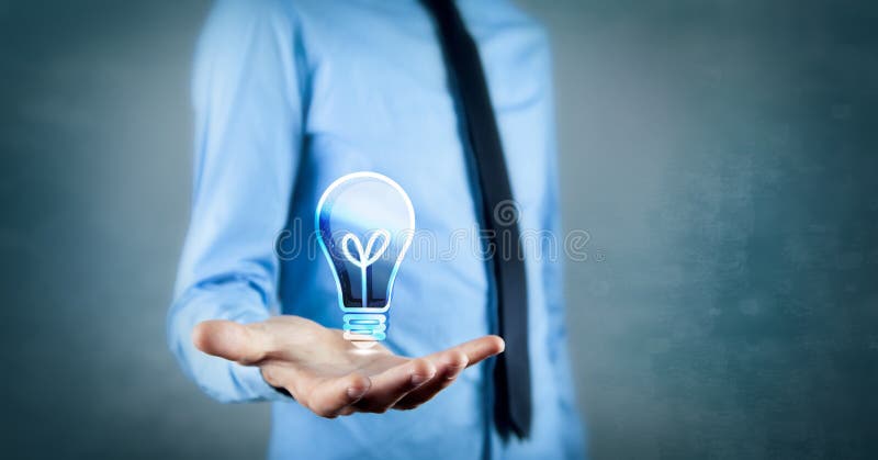 New Ideas with Innovative Technology Stock Photo - Image of ideas, hold ...