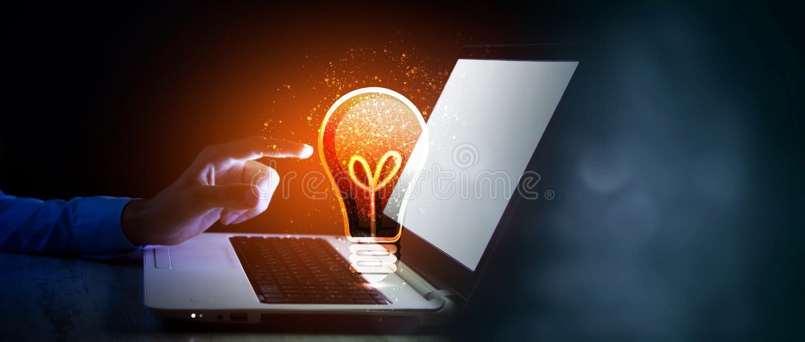 New Ideas with Innovative Technology Stock Image - Image of solution ...