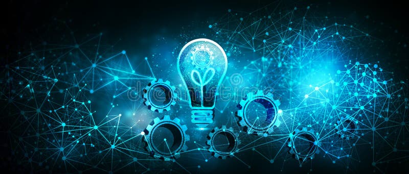 New Ideas with Innovative Technology Stock Image - Image of idea ...