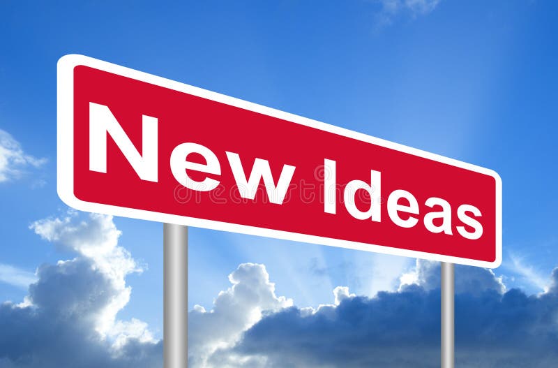 Ideas Road Sign stock photo. Image of motivational, billboard - 6156330