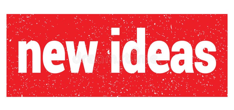 New Ideas Text Written on Red Stamp Sign Stock Illustration ...