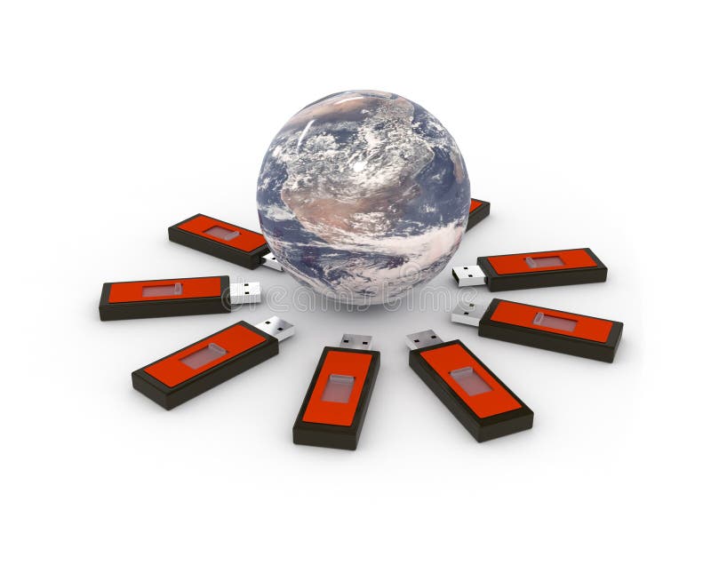 New Ideas To Connect the World Stock Illustration - Illustration of ...