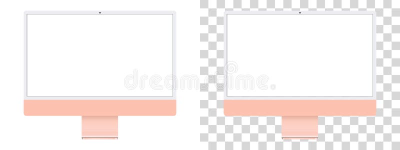 New IMac Computer. IMac 2021 Desktop Stock Vector - Illustration of ...