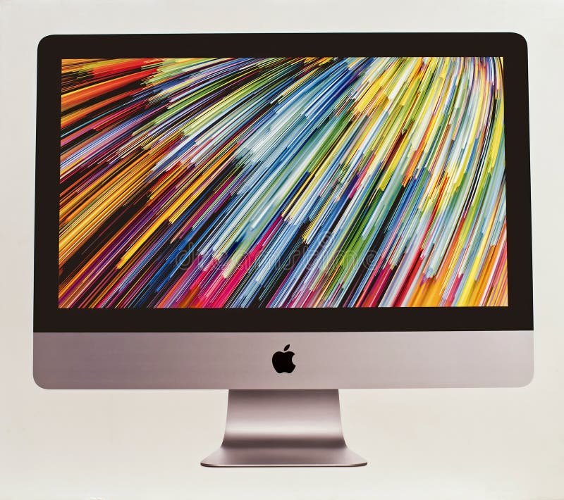 New IMac 21,5 Inch Personal Computer Made by Apple Computers, Isolated ...