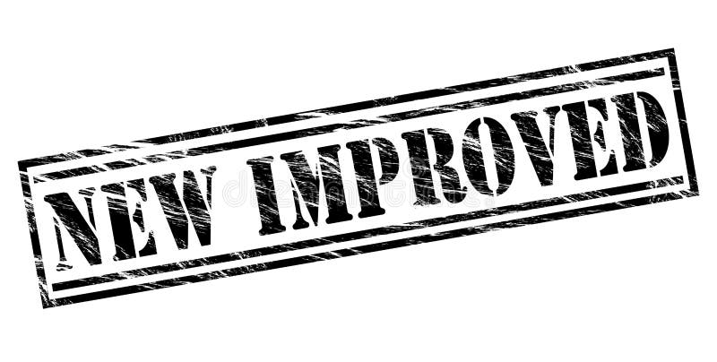 New improved black stamp stock illustration. Illustration of stamp ...