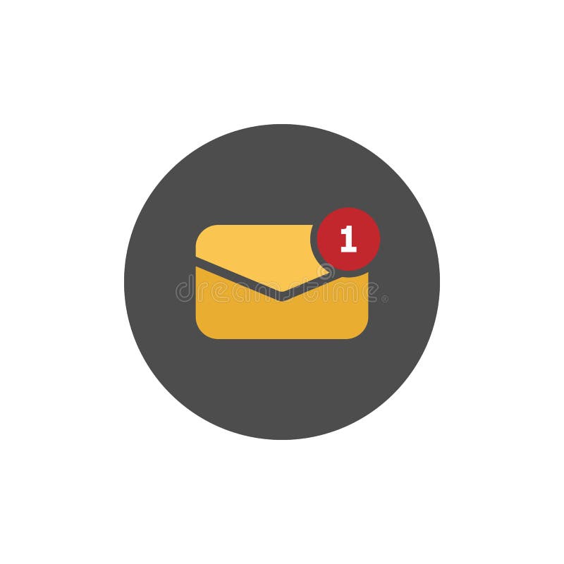 New Incoming Messages Icon With Notification. Envelope With Incoming ...