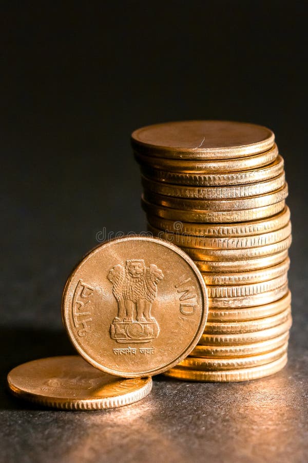 New indian coins stock image. Image of paper, debt, finance - 136392095