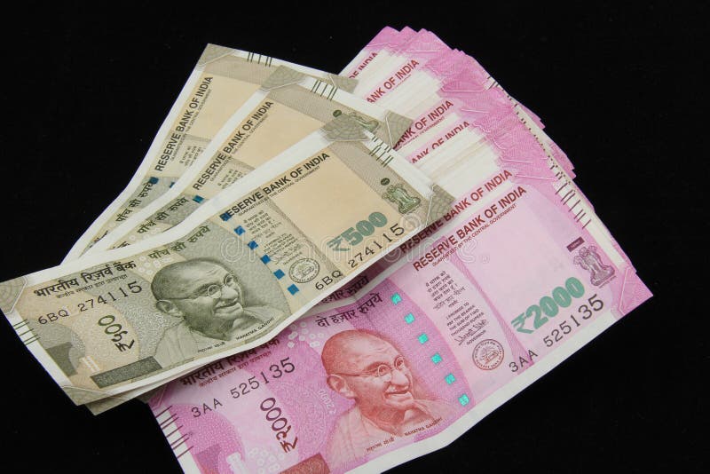 New Indian currency notes stock photo. Image of impression - 84672336