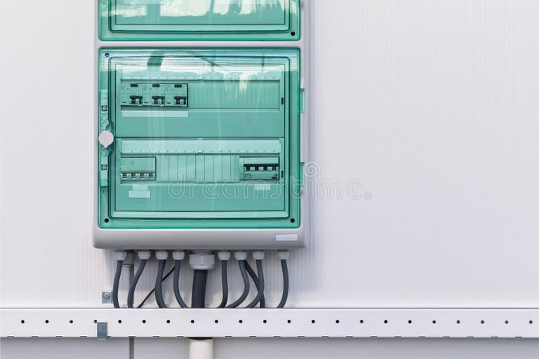 New Industrial Electricity Distribution Panel Board Stock Photo - Image ...