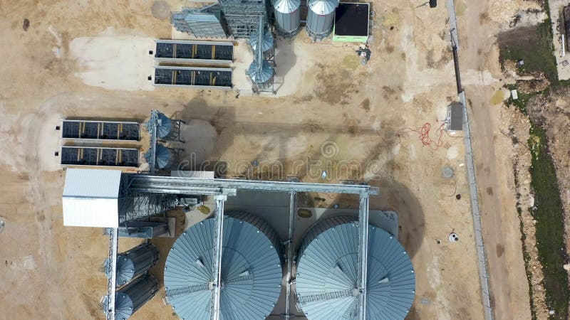 New Industrial Grain Silos Grain Storage Tanks from Drone Stock Video ... New Industrial Grain Silos Grain Storage Tanks from Drone Stock Video ...