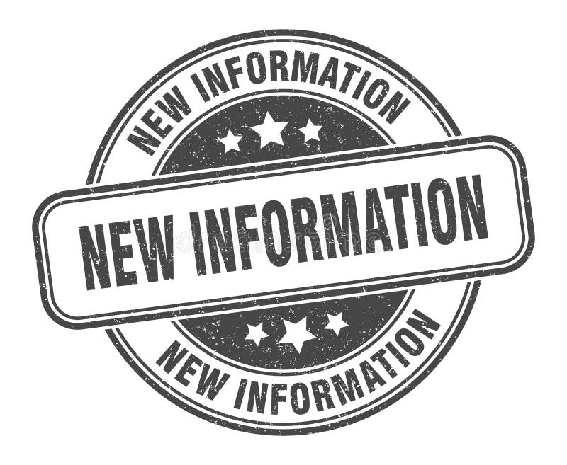 New Information Stamp. New Information Label. Round Grunge Sign Stock ...