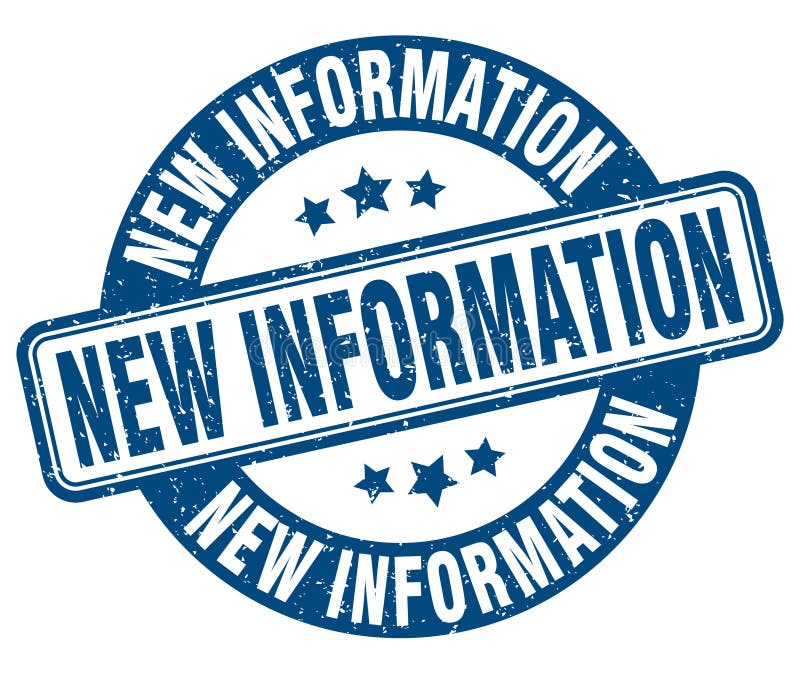 New Information Stamp. New Information Label. Round Grunge Sign Stock ...