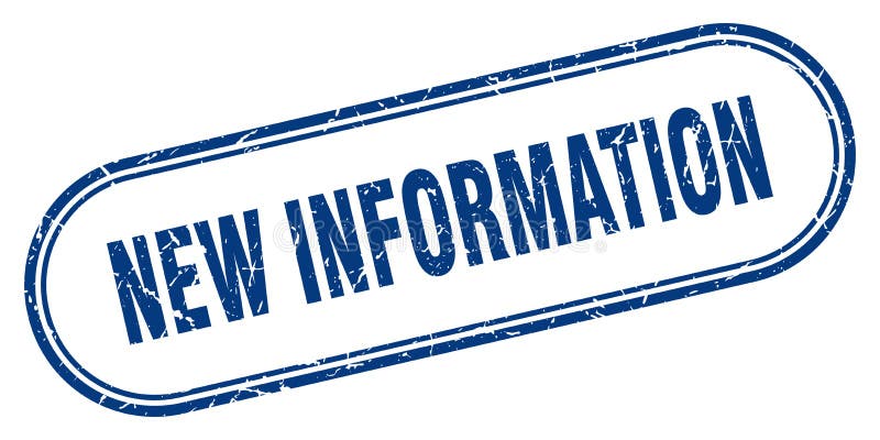 New Information Stamp. New Information Round Vintage Grunge Label Stock ...