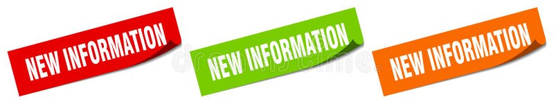 New Information Sticker. New Information Square Isolated Sign Stock ...