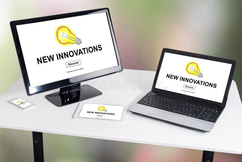 New Innovations Concept on Different Devices Stock Image - Image of ...