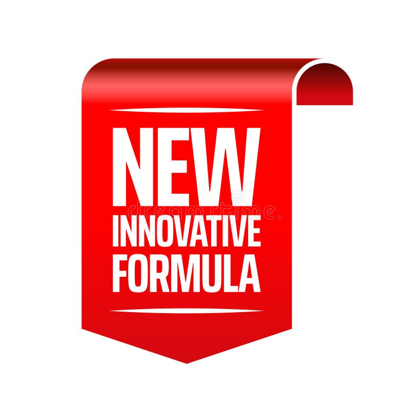 New Innovative and Improved Formula Product Label Packaging Vector Icon ...