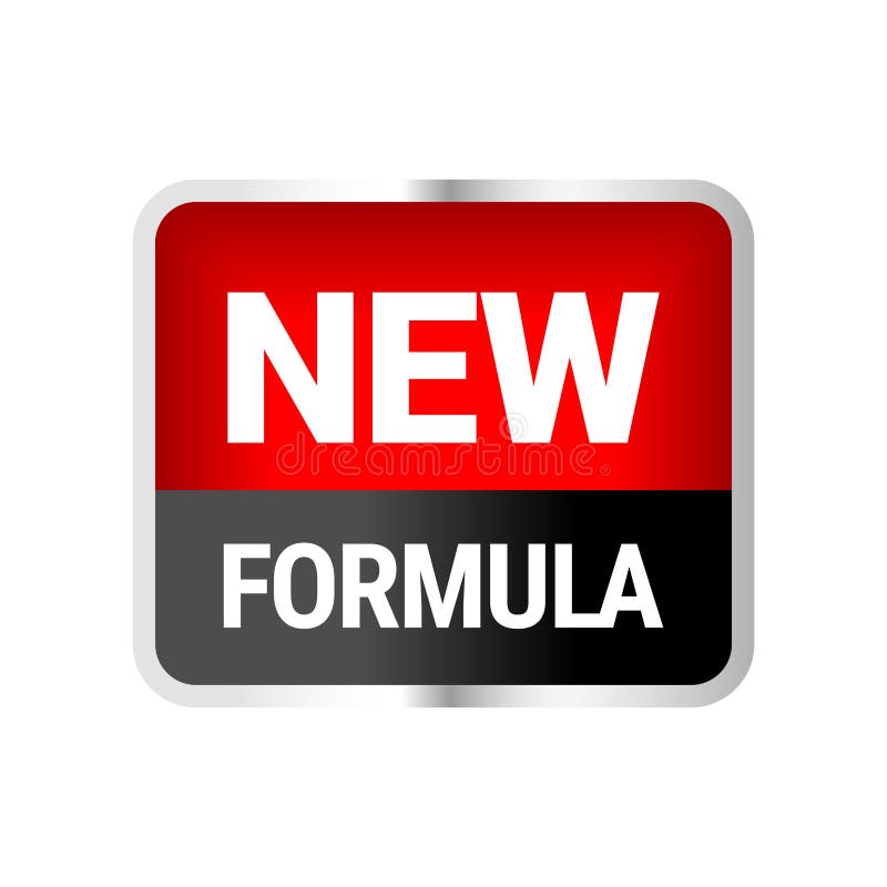 New Innovative and Improved Formula Product Label Packaging Vector Icon ...