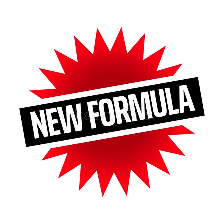 New Innovative and Improved Formula Product Label Packaging Vector Icon ...