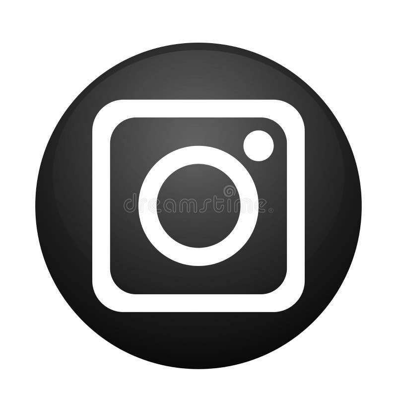 New Instagram Camera Logo Icon Vector in Black with Modern Gradient ...
