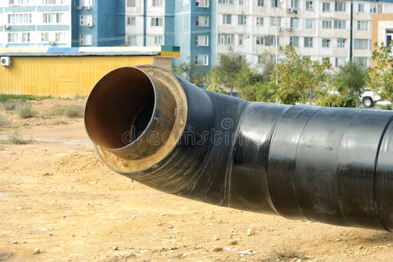 New insulated pipe. stock photo. Image of insulation - 33227652