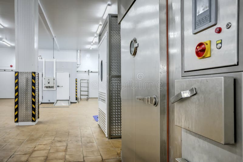 New Interior of a Packaging Production Line at a Semi-finished Factory ...