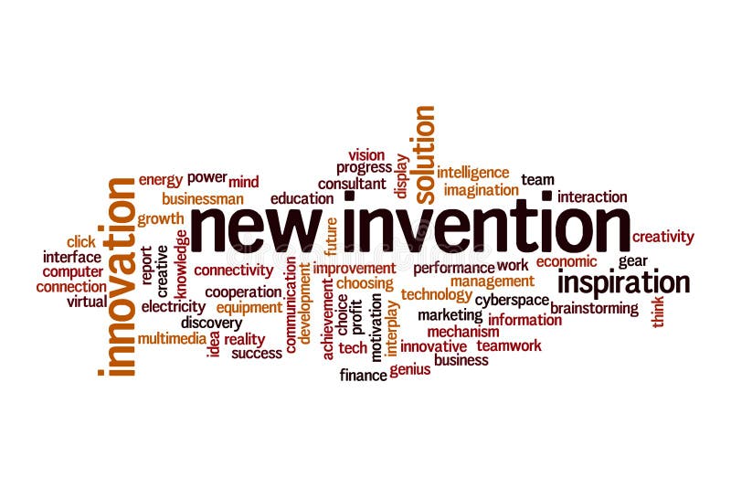 New Invention Word Cloud Concept Stock Illustration - Illustration of ...