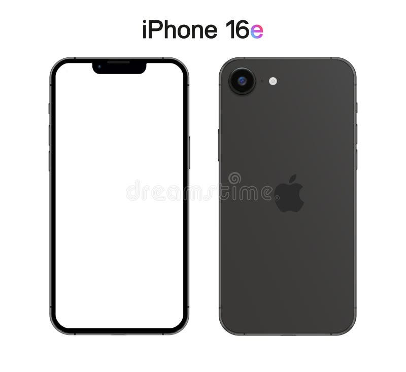 New IPhone 16e Smartphone Mockup Editorial Photography - Illustration ...