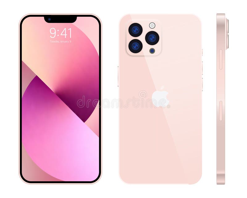 New IPhone 15 Pro, Pro Max Deep Pink Color by Apple Inc. Mock-up Screen ...
