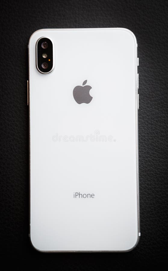 New Iphone X Smart Phone Concept with Big Touch Screen Editorial Stock ...