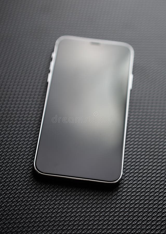New Iphone X Smart Phone Concept with Big Touch Screen Editorial Image ...