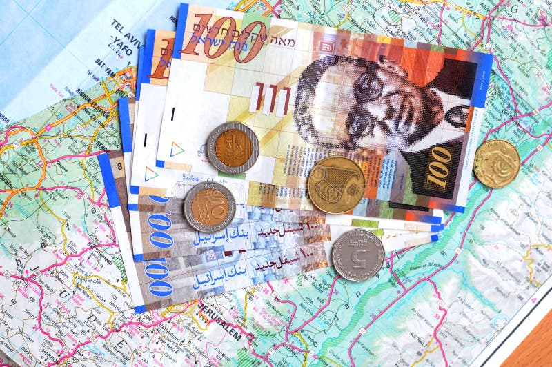 New Israeli Shekels Currency Stock Image - Image of economy, bank: 21658295