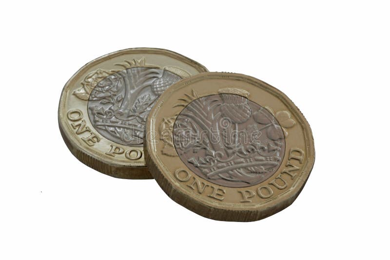 New Issue One Pound Sterling Bi Colour Coins Editorial Photography ...