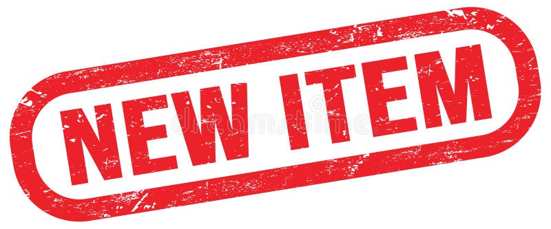New Item Text Written On Red Stamp Sign Stock Illustration