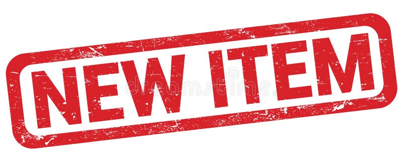 NEW ITEM Text Written on Red Rectangle Stamp Stock Illustration ...