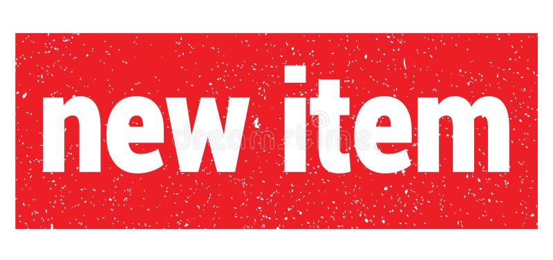 New Item Text Written on Red Stamp Sign Stock Illustration ...
