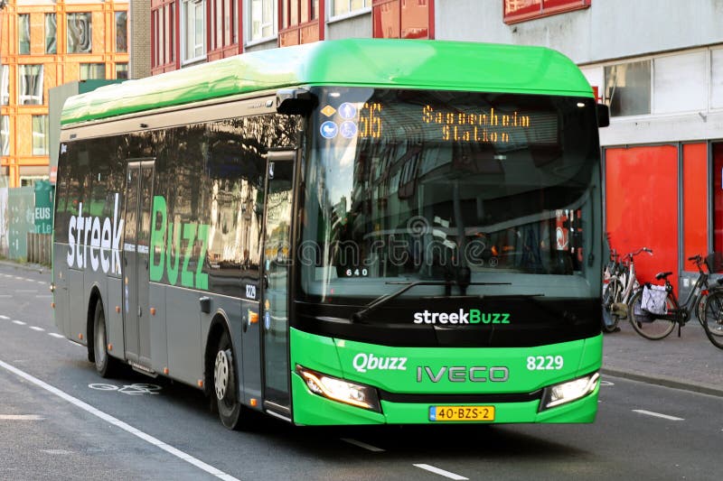 New IVECO Electrical Bus for QBUZZ Running at Leiden Central Station ...