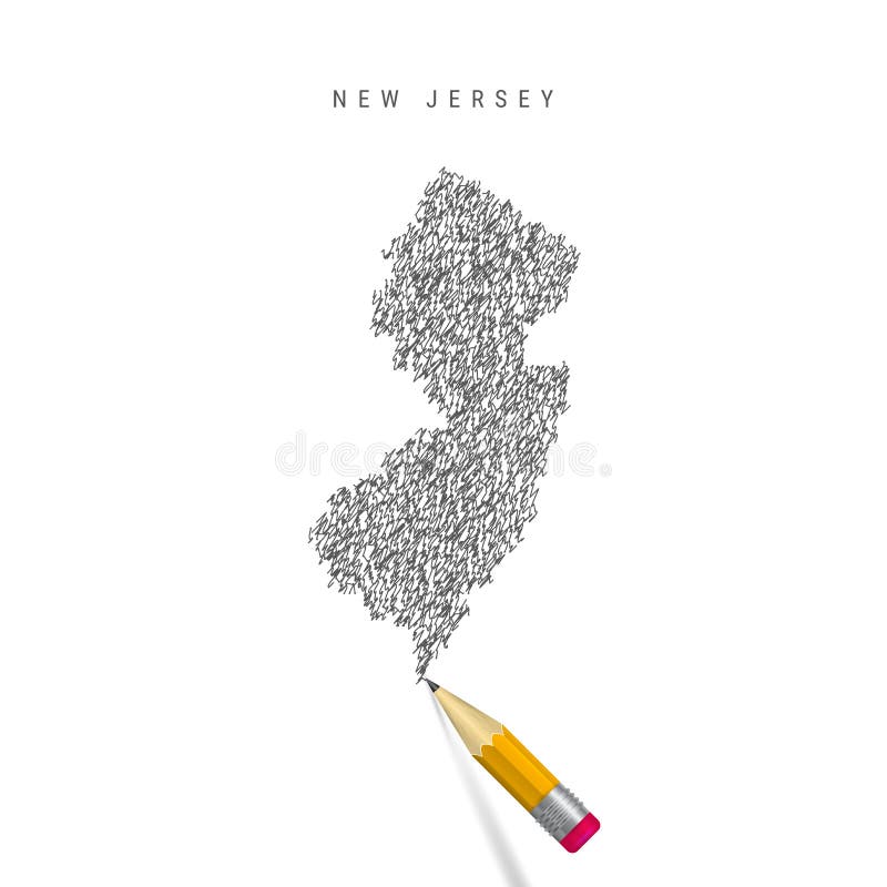 Hand Drawn New Jersey State Sketch Stock Illustrations – 25 Hand Drawn ...