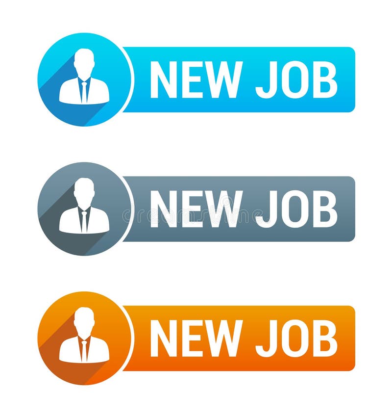 New Job Banner Vector stock vector. Illustration of executive - 198329849