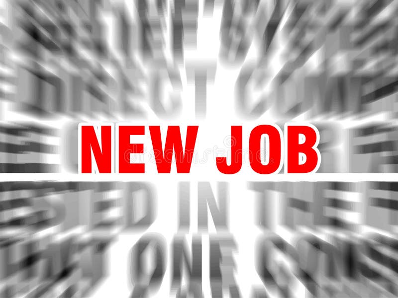 New job stock vector. Illustration of note, word, blurred - 147615227