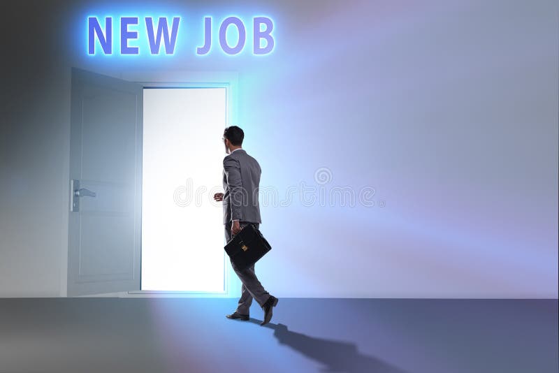 New Job Concept with Open Door Stock Image - Image of professional ...