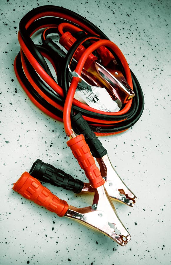 Jumper cable stock photo. Image of charger, leads, booster - 137137080