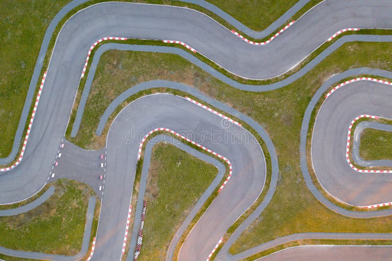 New karting track stock image. Image of formula, circuit - 129747113