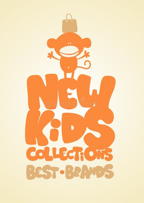 New Kids Collections Design Template. Stock Vector - Illustration of ...