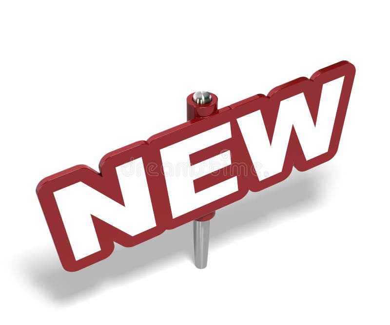 New website Pin Sign Word stock illustration. Illustration of shadow ...