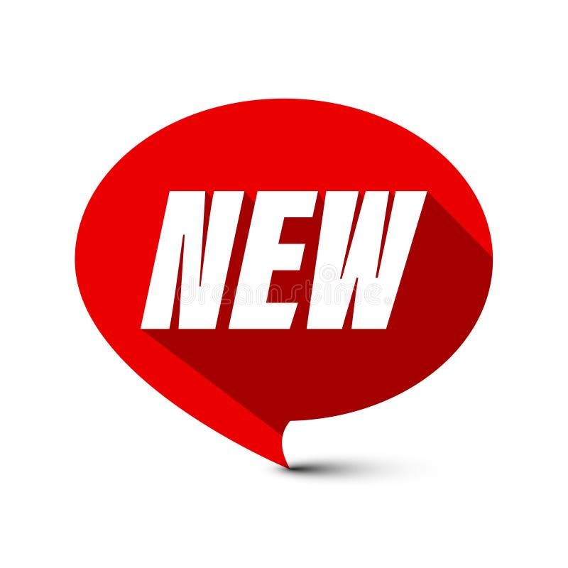 New Label Vector Illustration Stock Vector - Illustration of round ...