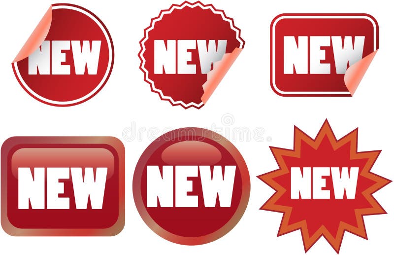 Stickers for New Arrival Shop Product Tags, Labels or Sale Posters and ...